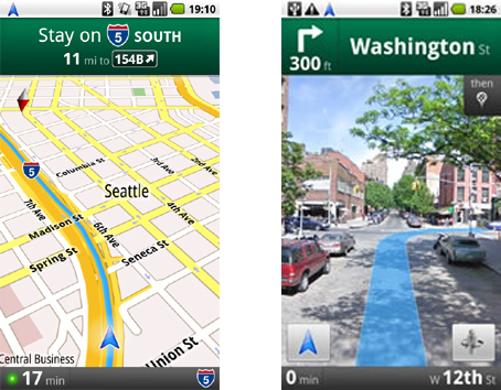 Gratis navigation på vej til Google Maps