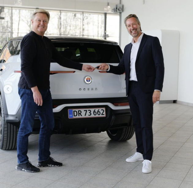 Første Fisker Ocean officielt leveret i Danmark